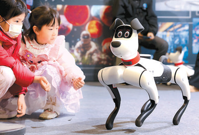 Robotic dogs enter Chinese people's daily lives
